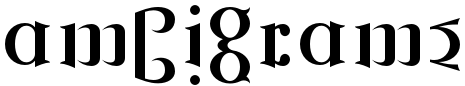 Our Ambigram fonts and alphabets - Make Ambigrams